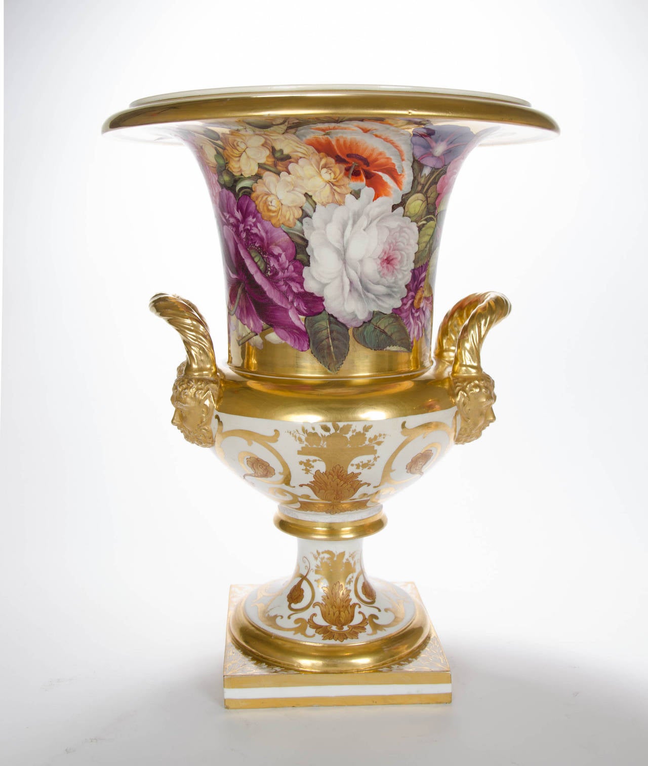 Very Fine Pair of Derby Porcelain Vases, English, circa 1810 For Sale ...