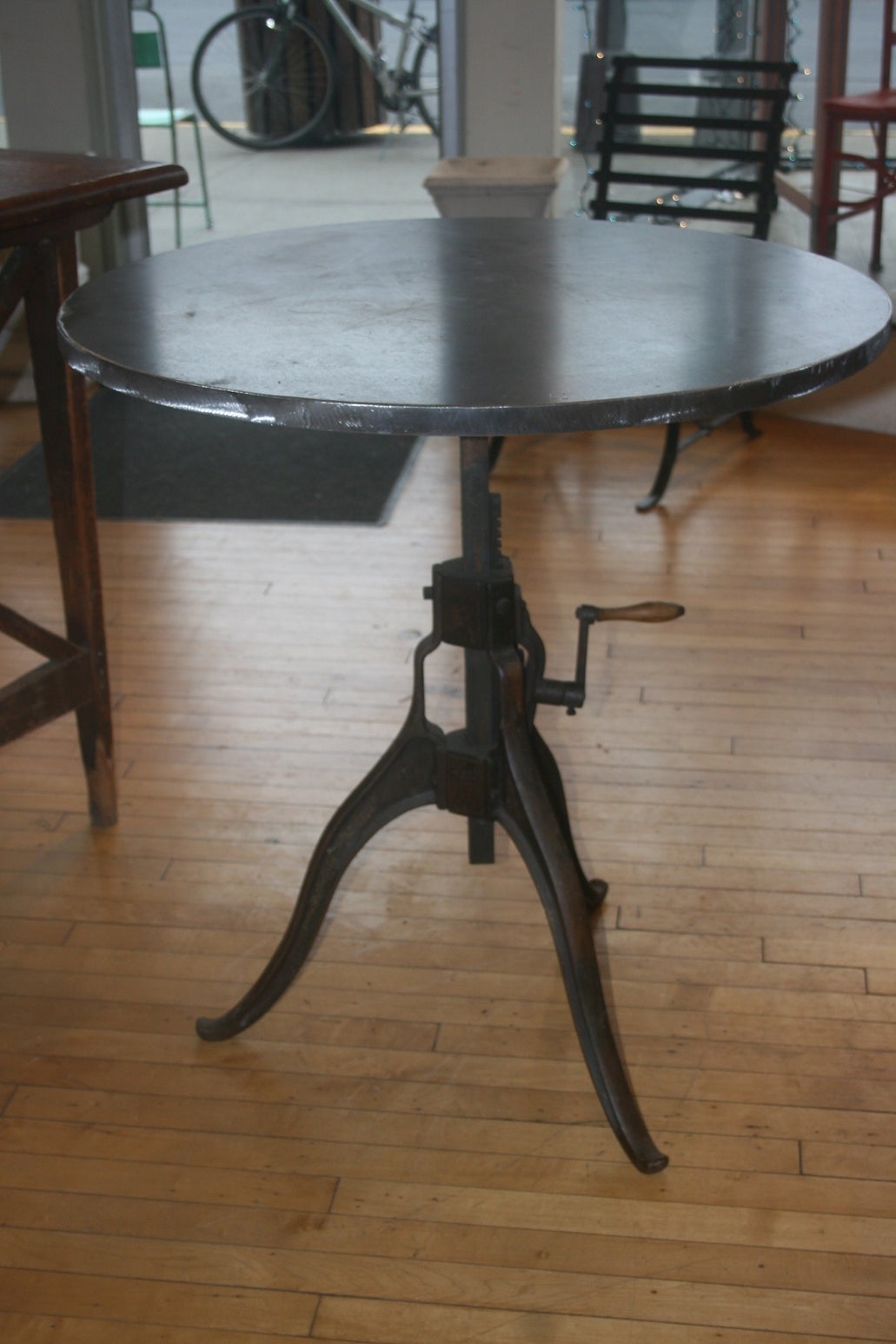 Great 19th Century Industrial Crank Table at 1stDibs