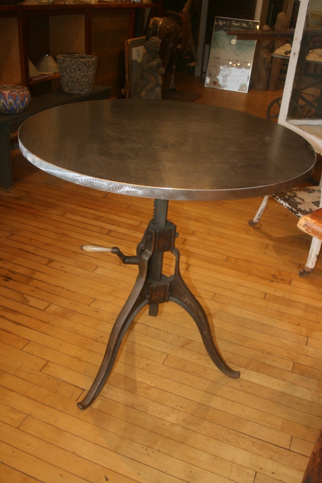 Great 19th Century Industrial Crank Table at 1stDibs