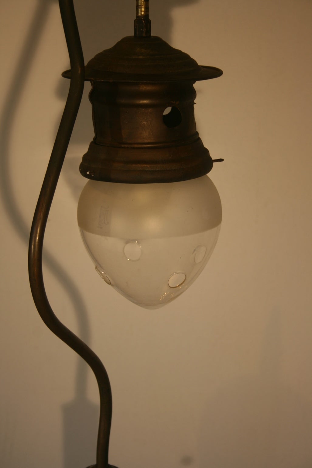 Late 19th Century Gas Industrial Table Lamp, Rewired at 1stDibs