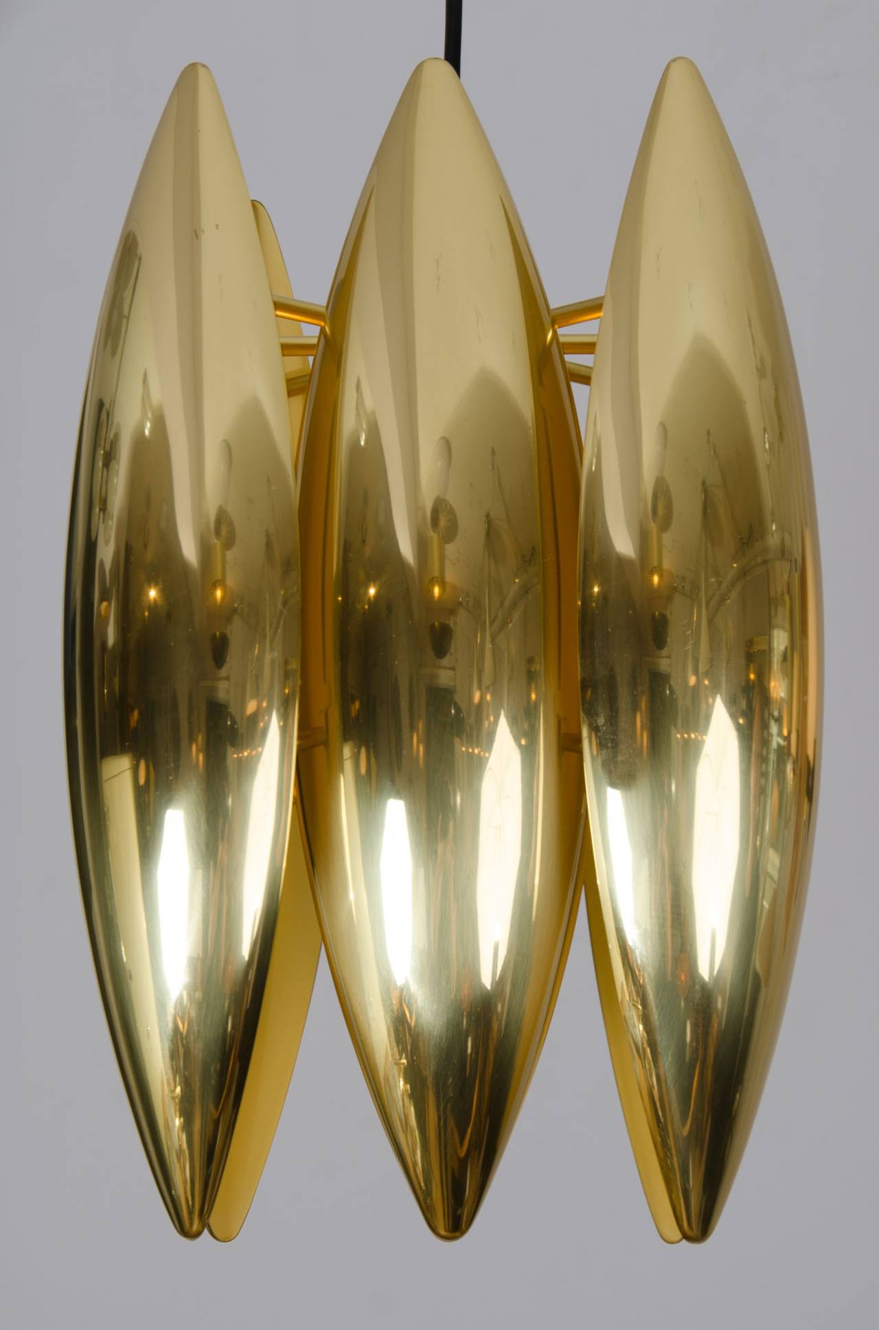 Kastor Brass Pendant Lamp by Jo Hammerborg for Fog and Mørup at 1stDibs