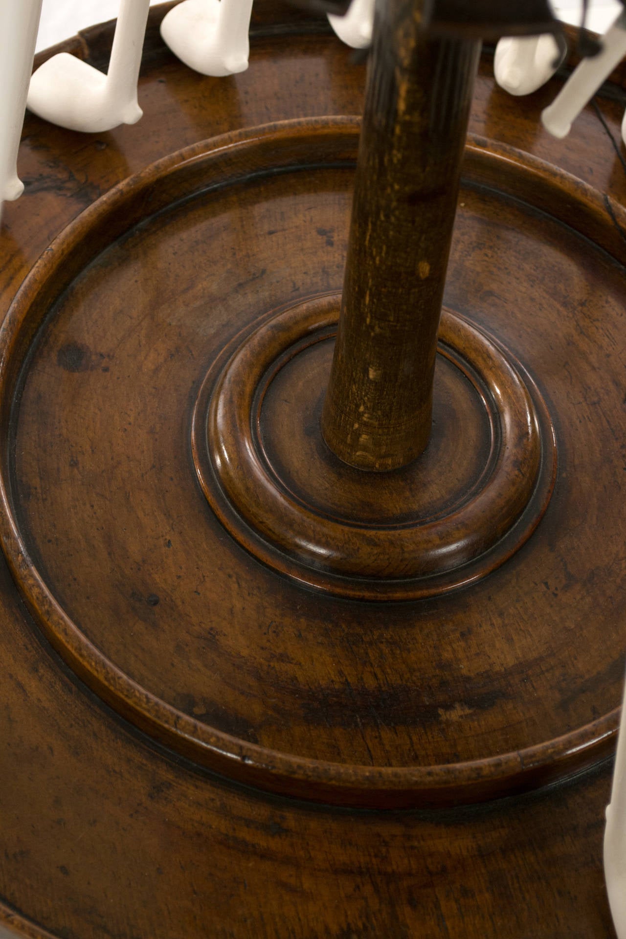Dutch Pipe Stand in Carved Walnut at 1stDibs