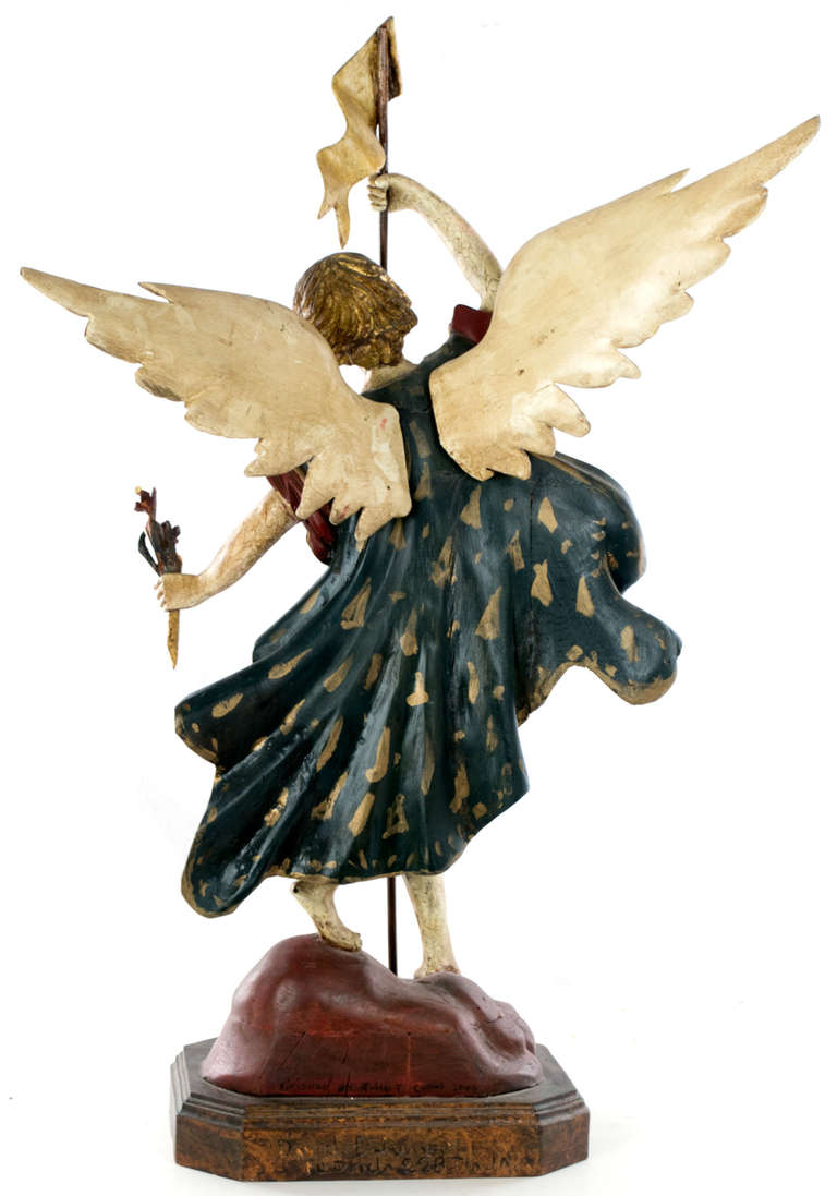 Pair of Large Statues of Angels on Stands at 1stDibs