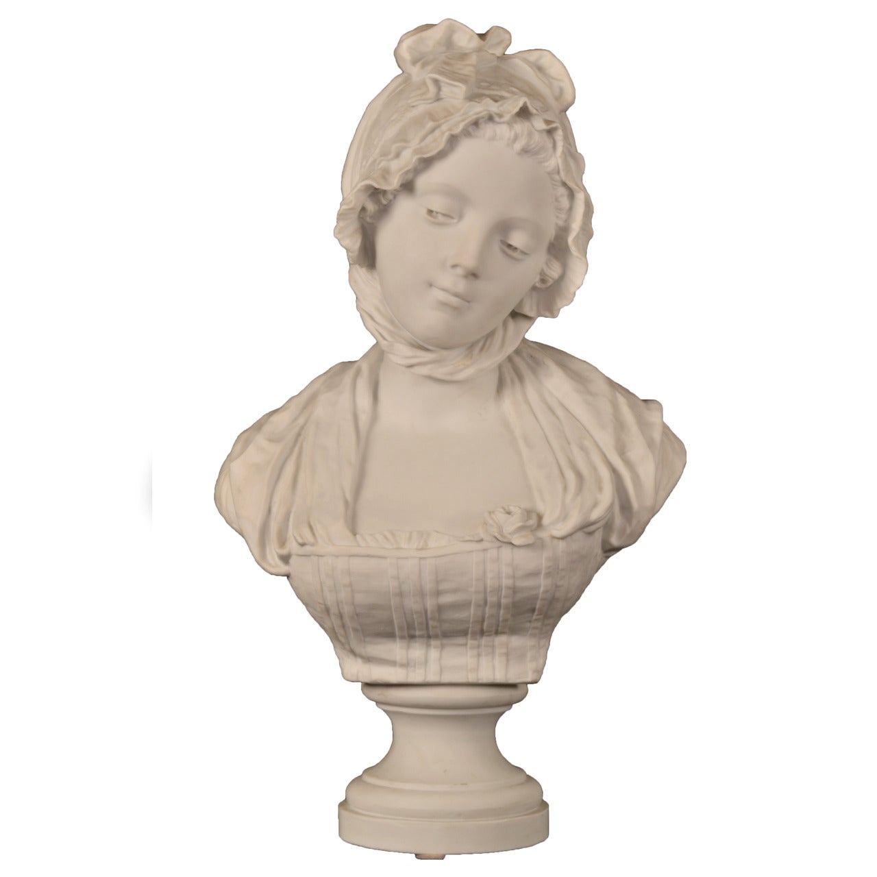 Dresden Porcelain Bisque Bust of Marie Antoinette at 1stDibs