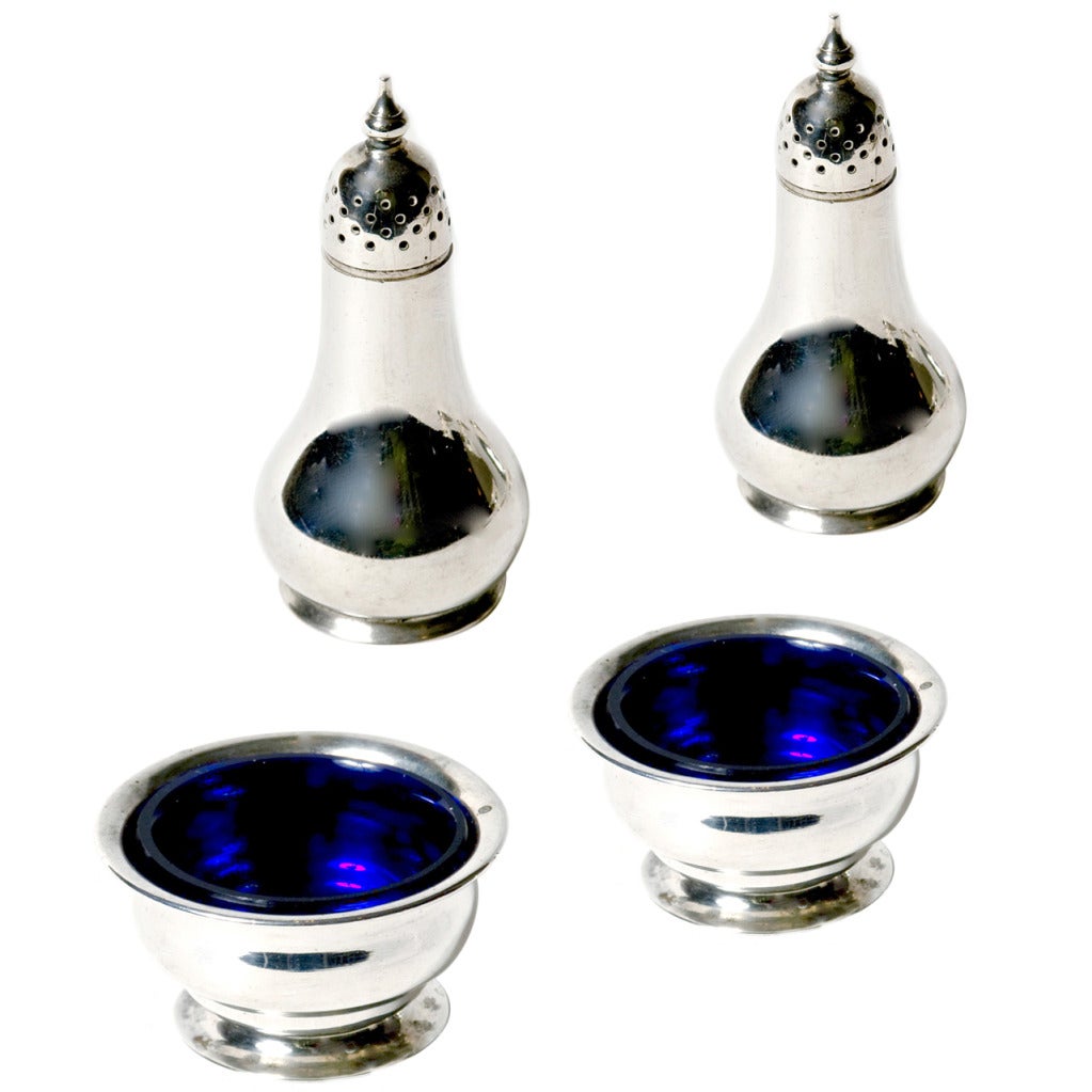 Sterling Silver Salt and Pepper Set, circa 1928 For Sale at 1stDibs