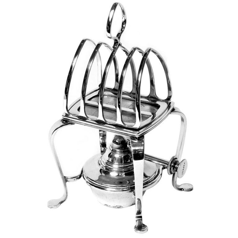 Novelty Silver Plate Toast Rack at 1stDibs