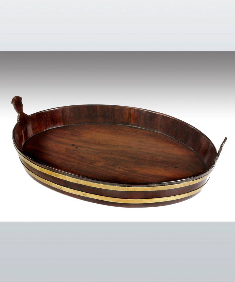 Georgian Mahogany Tray For Sale at 1stDibs