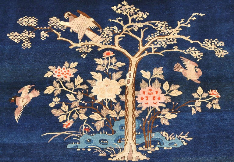 Chinese Inner Mongolian Pictorial Rug For Sale at 1stDibs