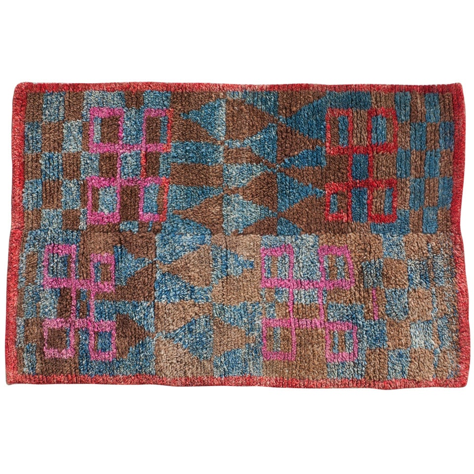 Outstanding Tibetan Checkerboard Sitting Rug With Lots Of Charm For ...