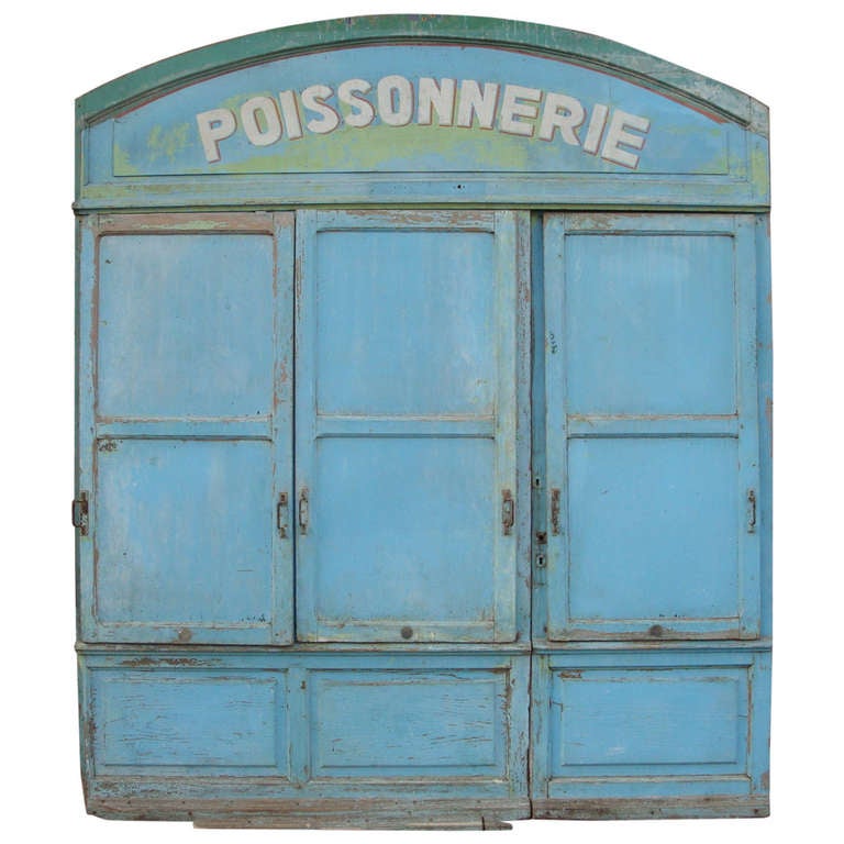 French 19th Century Antique Fish Shop Front For Sale at 1stDibs