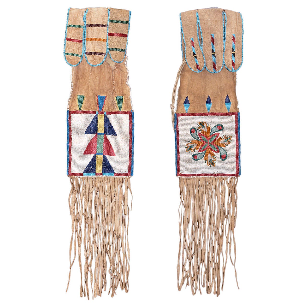 Antique Native American Beaded Tobacco Bag, Crow ‘Plains Indian’, 19th ...