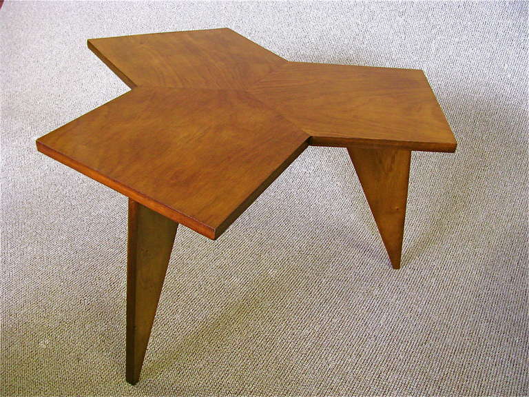 Danish Cubism Side Table Teak 1960 at 1stDibs