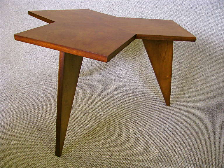 Danish Cubism Side Table Teak 1960 at 1stDibs