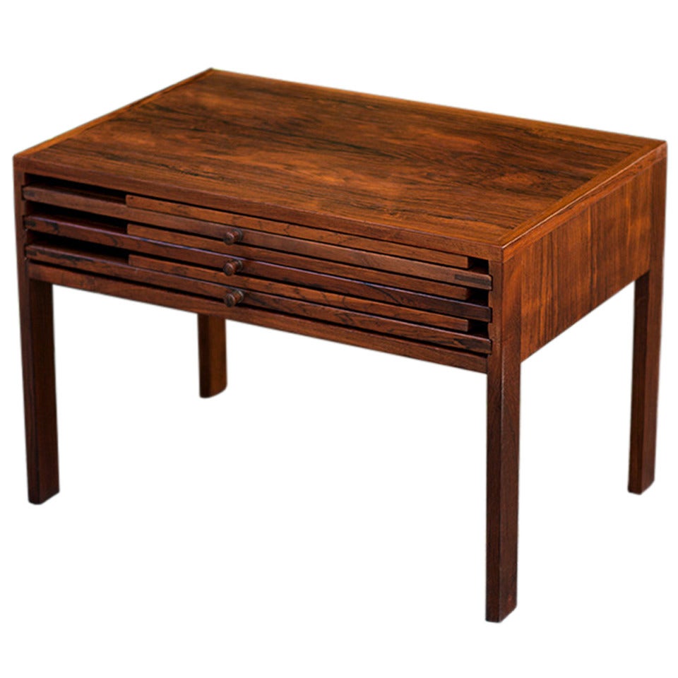 Illum Wikkelso Folding Table Rosewood at 1stDibs