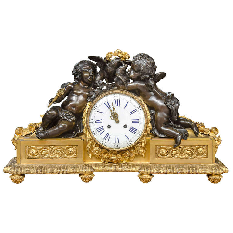 19th Century Pendule with Angels at 1stDibs