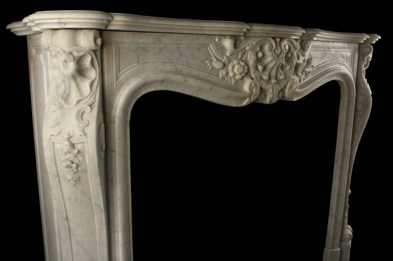 Antique Louis XV Rococo Fireplace Surround Circa 1860 For Sale at ...