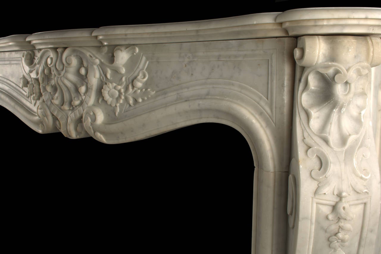 Antique Louis XV Rococo Fireplace Surround Circa 1860 For Sale at 1stDibs | rococo fireplace ...