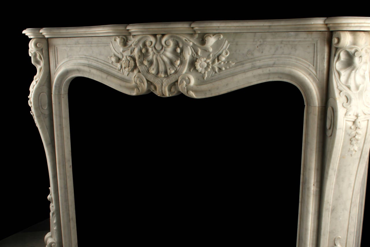 Antique Louis XV Rococo Fireplace Surround Circa 1860 For Sale at ...