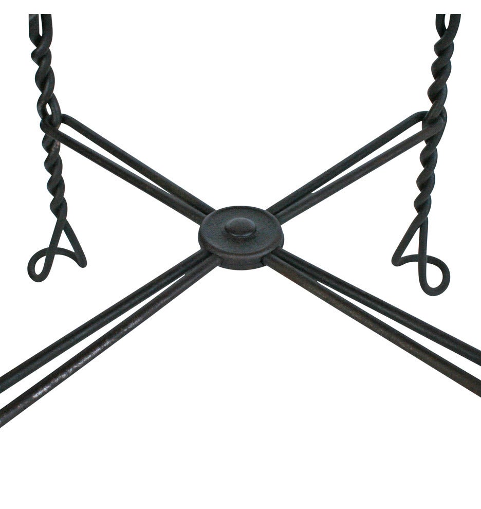 Twisted Wire Ice Cream Parlor Set W/ Table and Two Chairs C1900 at 1stDibs