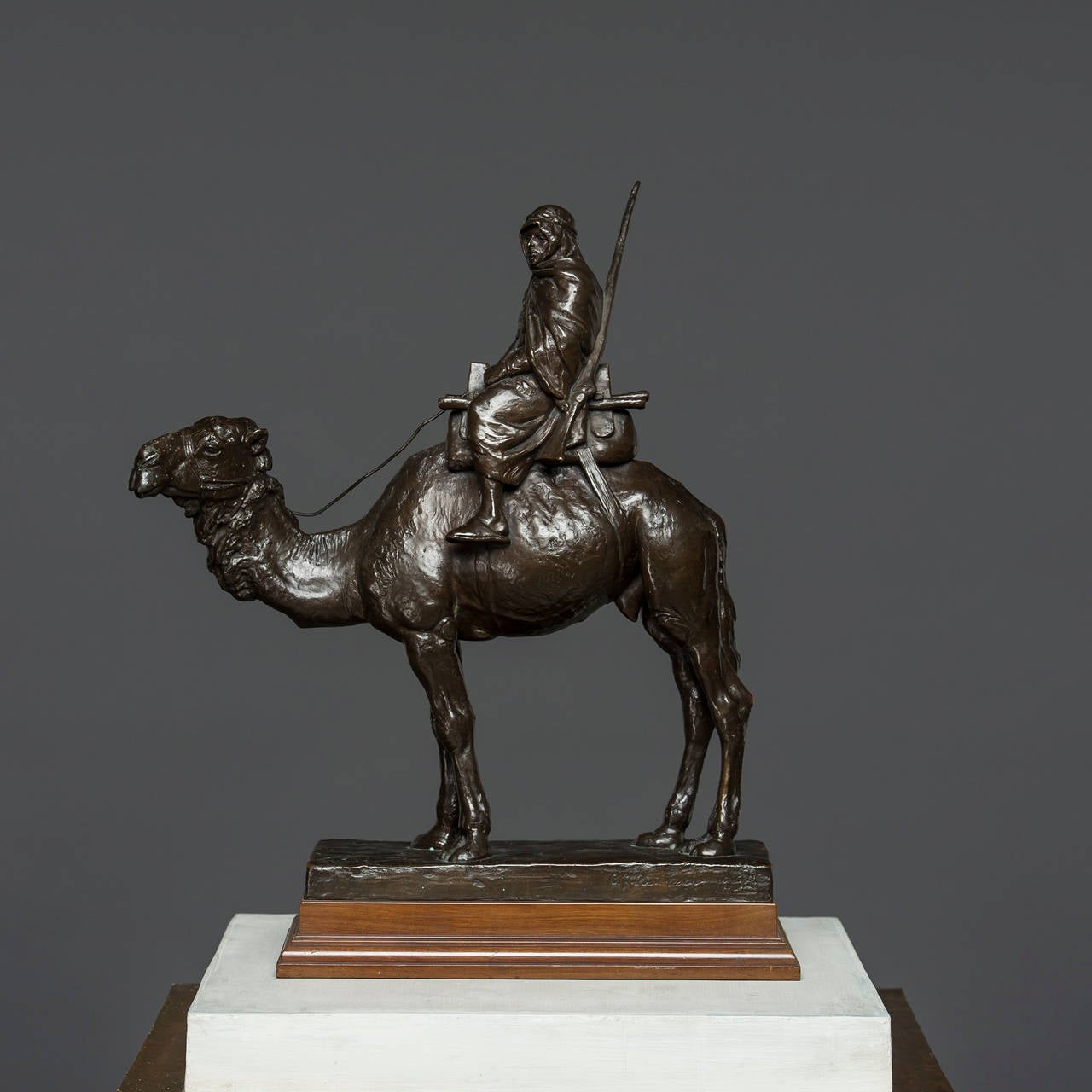 "Carl Johan Bonnesen" - "A Bedouin on His Camel" Signed "C. J. Bonnesen ...