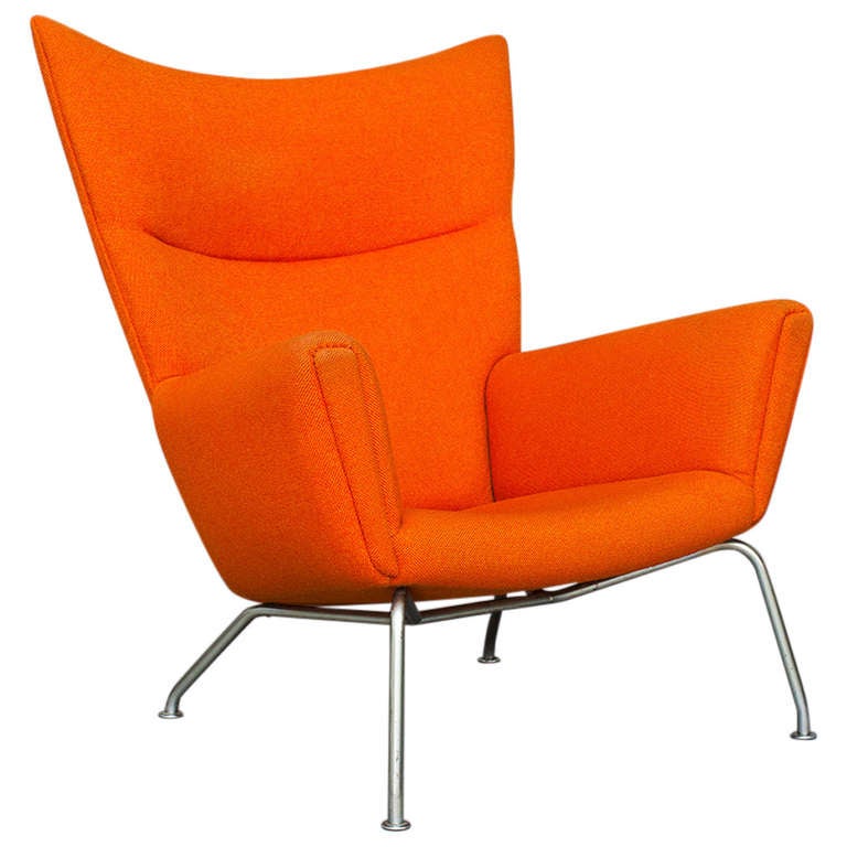 "Wing" Lounge Chair by Hans J. Wegner for AP Stolen at 1stDibs