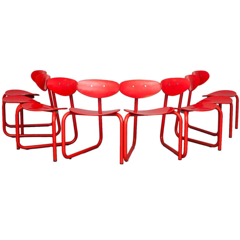 Set of Eight Chairs by Erik Magnussen at 1stDibs
