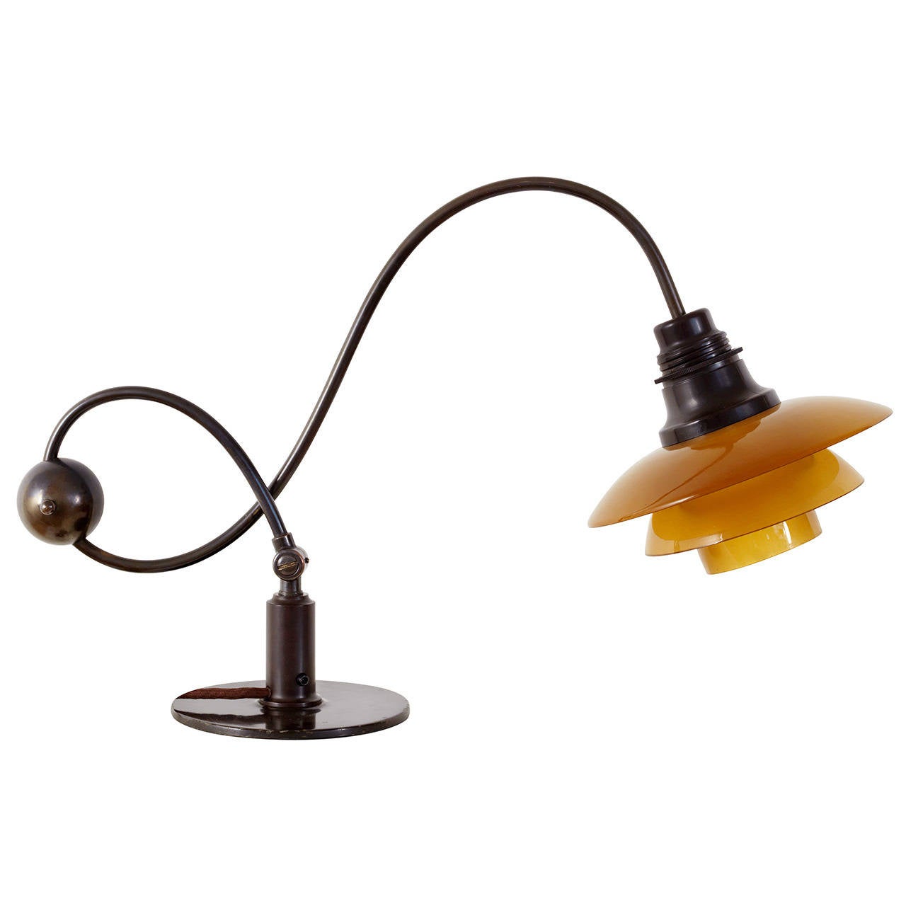 Rare Poul Henningsen PH 2/2 Piano Lamp, 1930s at 1stDibs