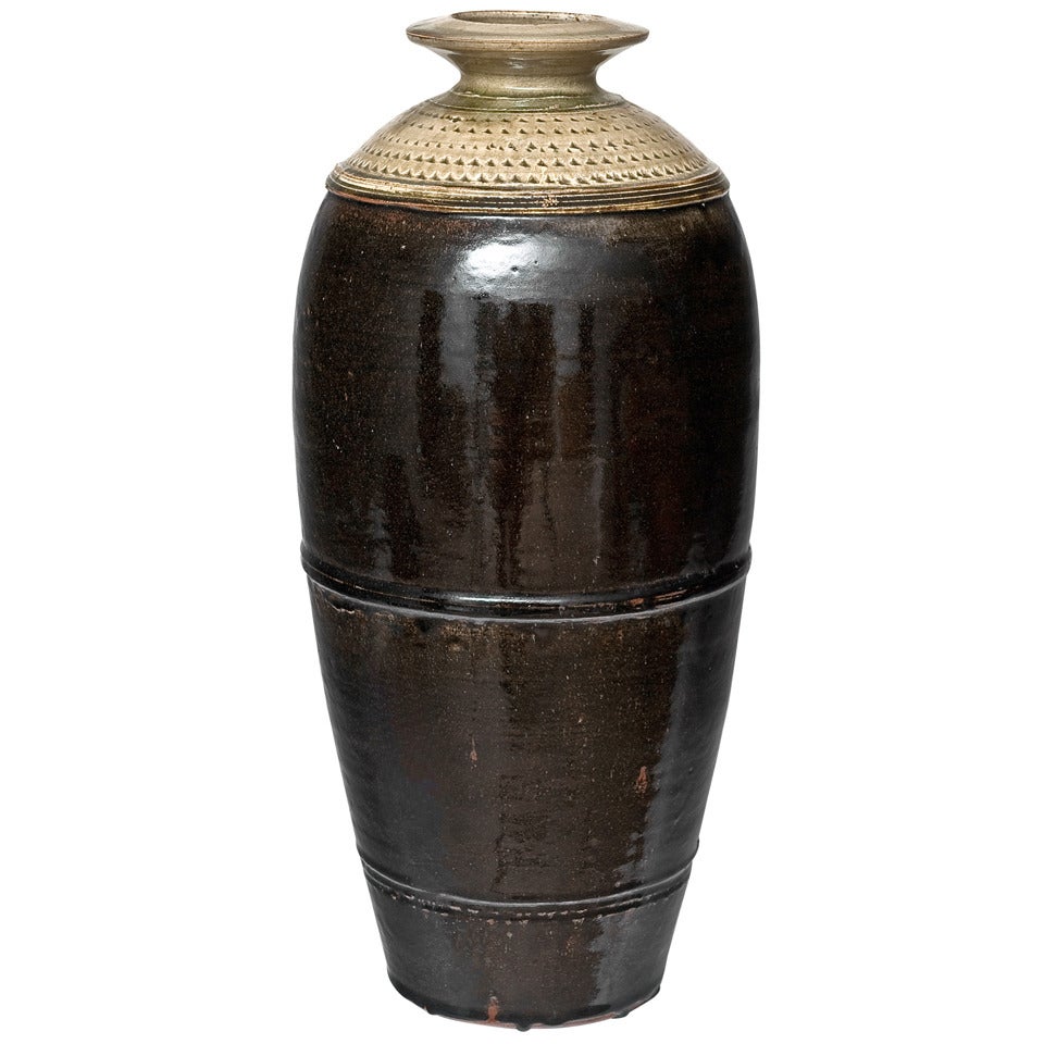 Contemporary Stoneware Vase by Richard Batterham For Sale at 1stDibs