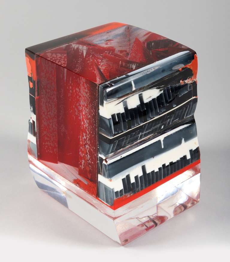 Cubic Plexiglass Sculpture For Sale at 1stDibs