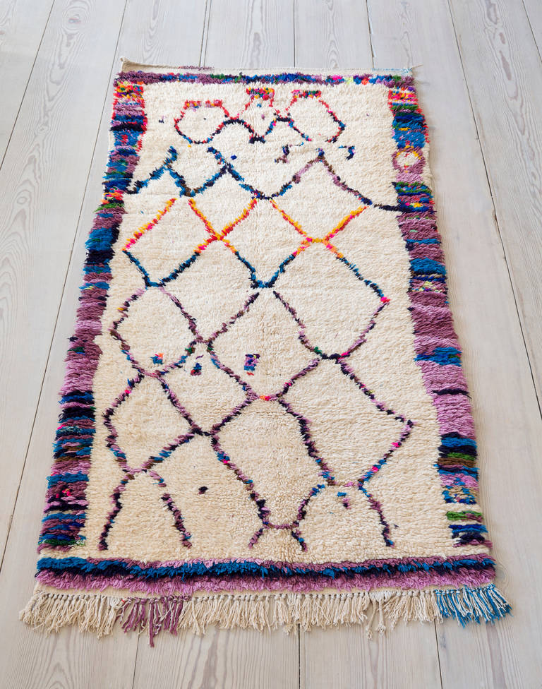 Moroccan Vintage Azilal Rug at 1stDibs