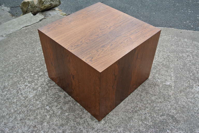 Harvey Probber Rosewood Cube Cocktail Table at 1stDibs