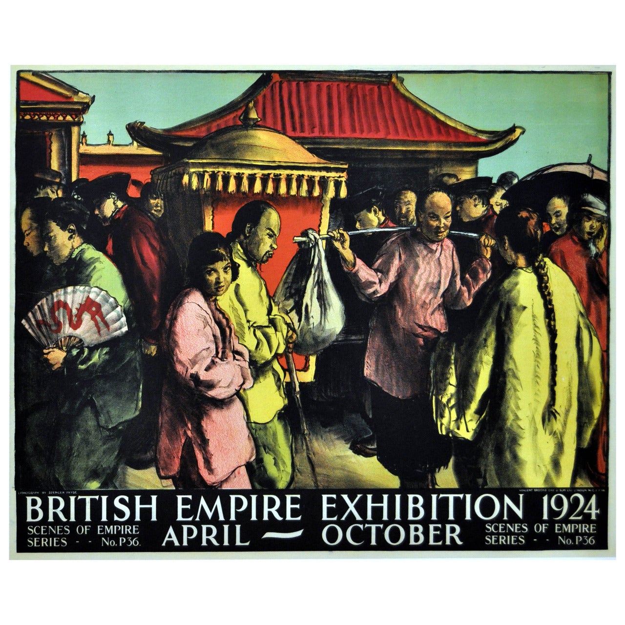 Original Vintage Advertising Poster for the British Empire Exhibition ...
