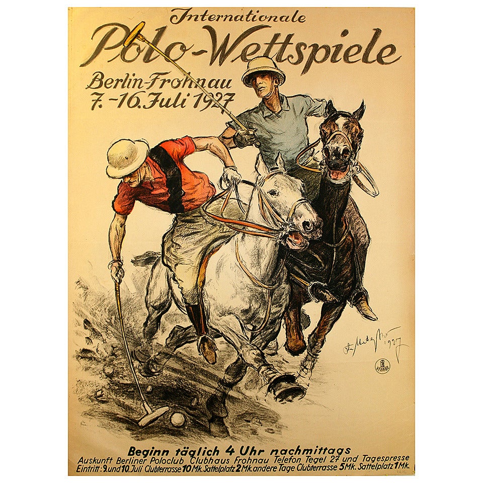 Polo Poster - 20 For Sale on 1stDibs