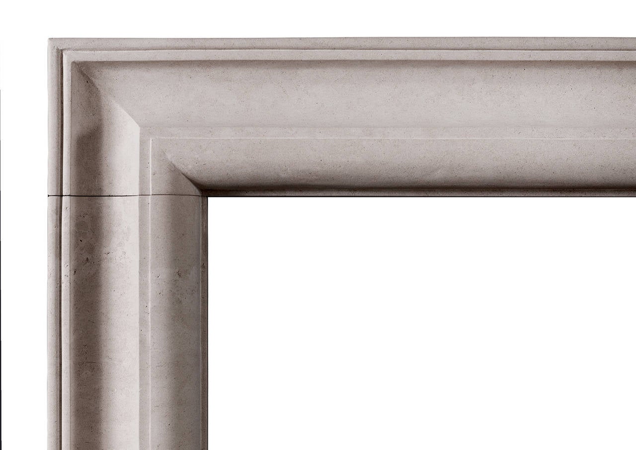 English Bolection Fireplace Mantel in Portland Limestone at 1stDibs ...