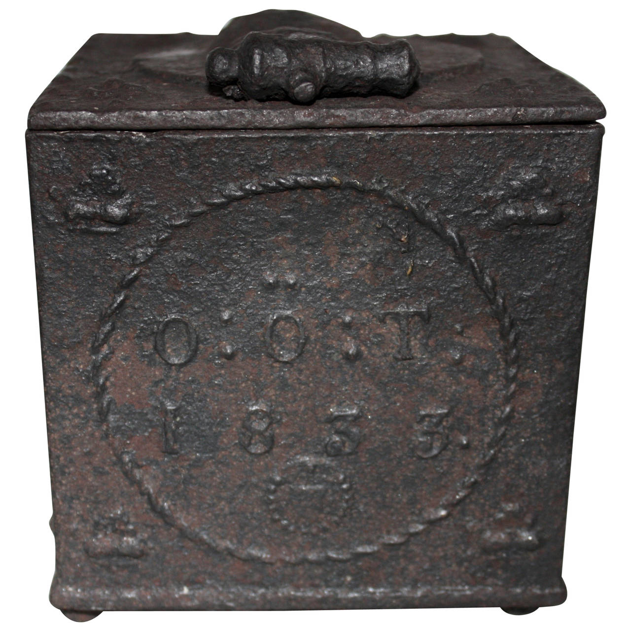 19th Century Cast Iron Cordite Box at 1stDibs