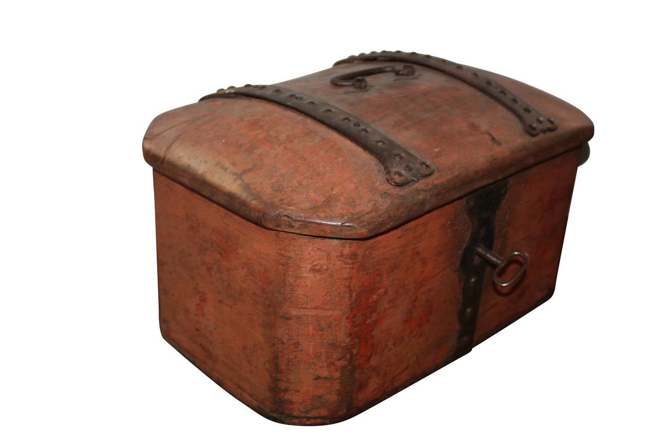 18th Century Folk Art Treasure Travel Box at 1stDibs