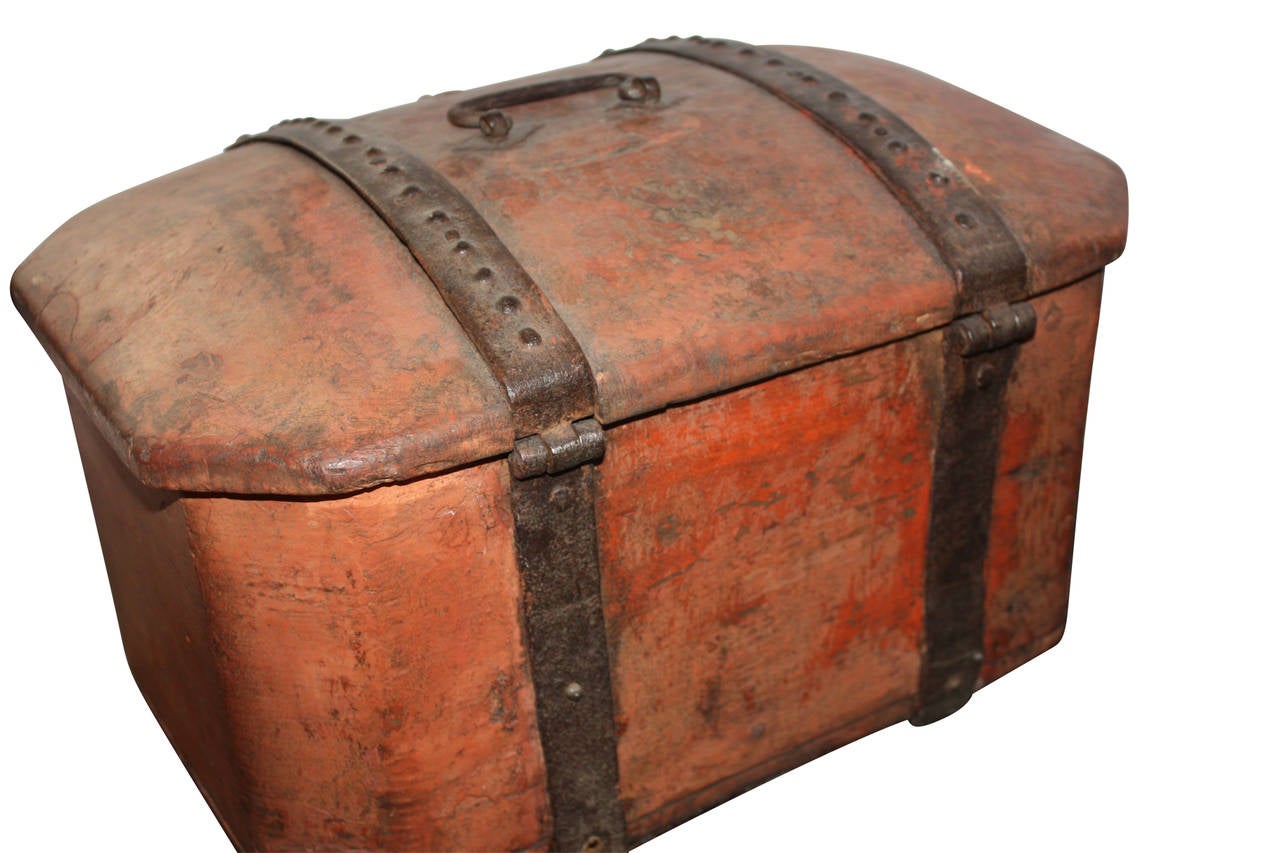 18th Century Folk Art Treasure Travel Box at 1stDibs