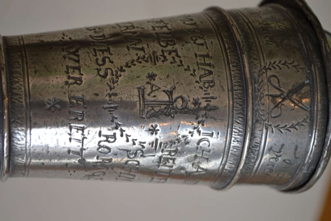 18th Century Pewter Pitcher at 1stDibs