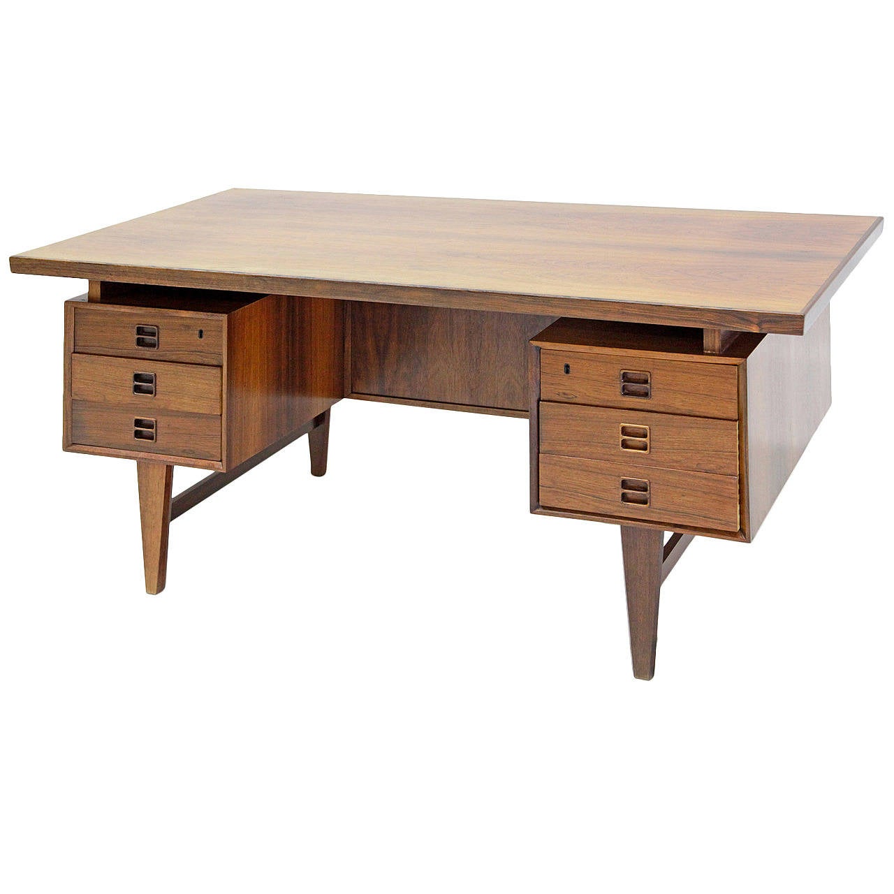 Italian Work Desk, circa 1970s at 1stDibs