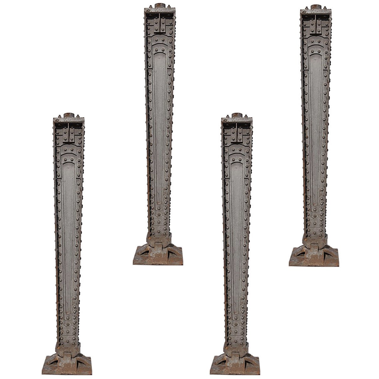 Four imposant Iron Piers from Germany, circa 1910 at 1stDibs