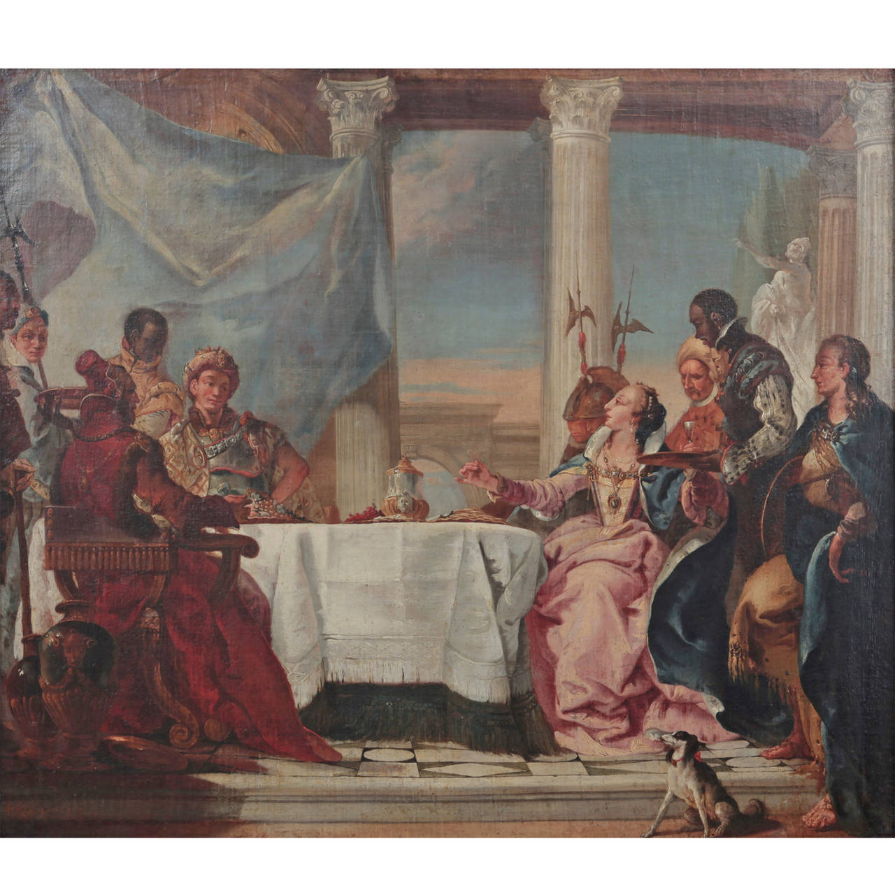 Oil Painting by Franz Martin Kuen - The Banquet of Cleopatra, 1771 For ...