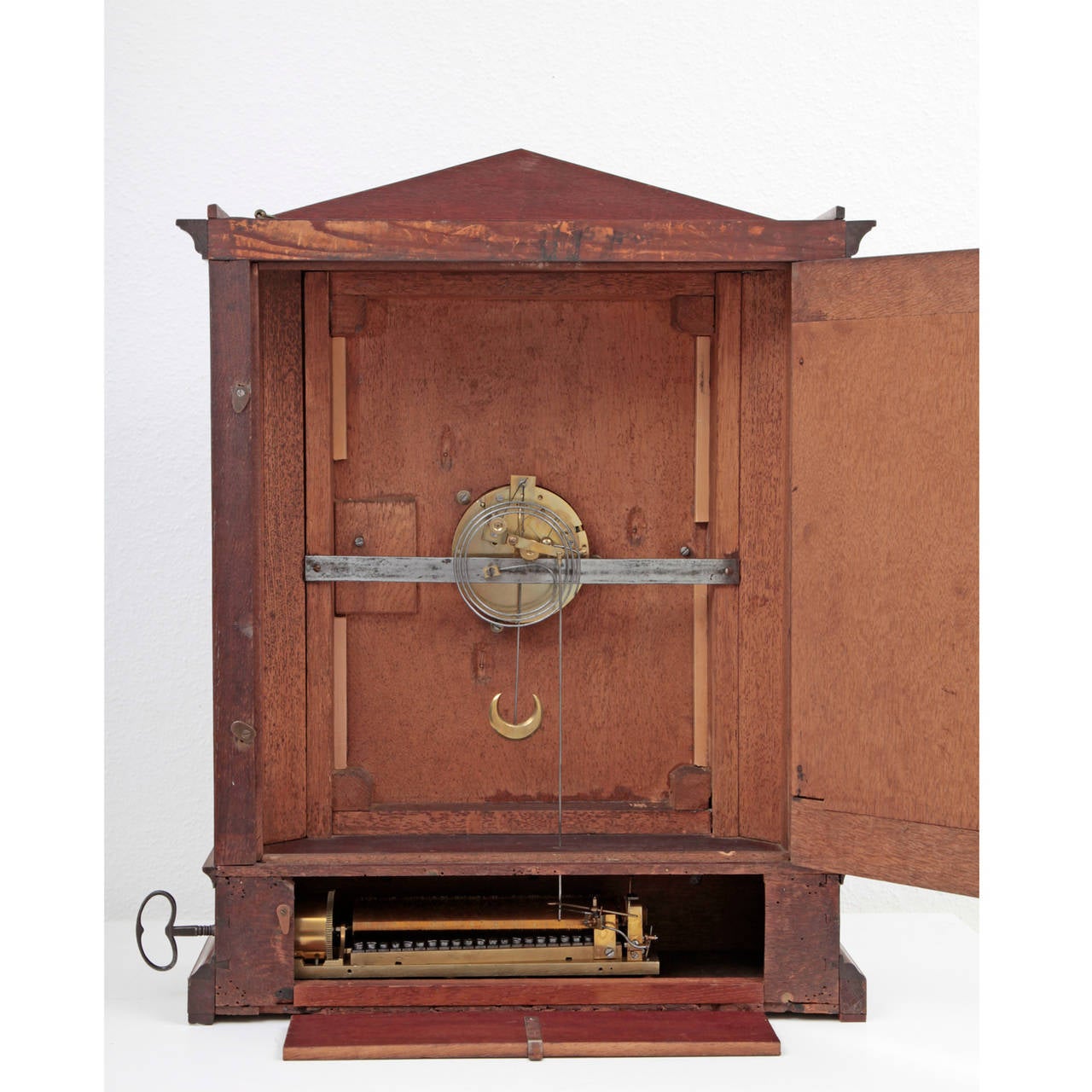 German Biedermeier Mantel Clock or Musical Clock, Early 19th Century ...