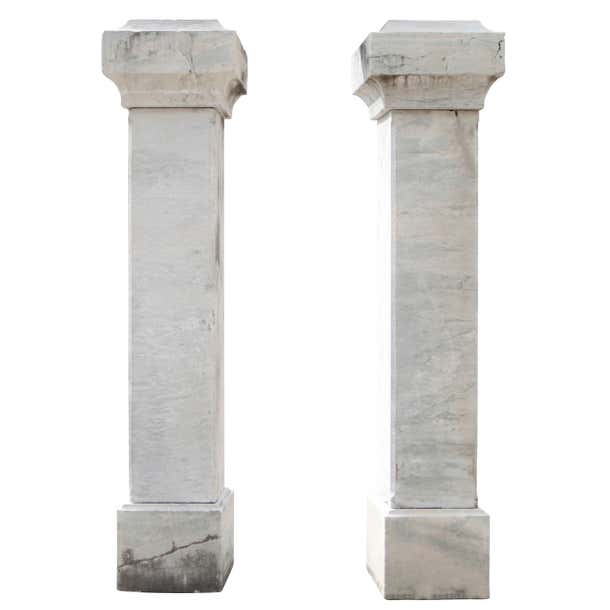 Pair of Italian Pillars from the 19th or 20th Century For Sale at ... Pair of Italian Pillars from the 19th or 20th Century For Sale at ...