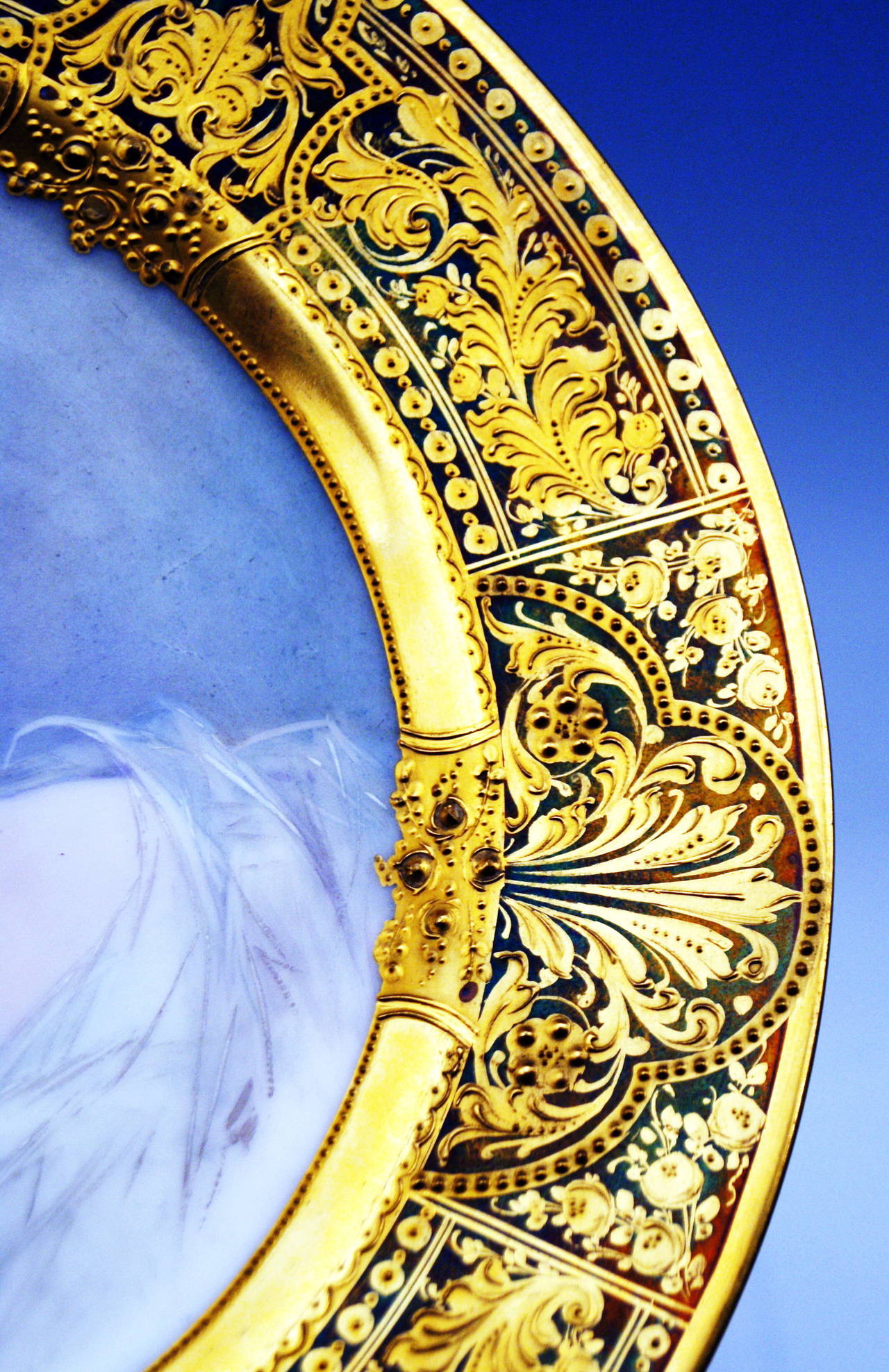 Plate Portrait of Lady German Porcelain Manufactory Vintage, circa 1900 ...