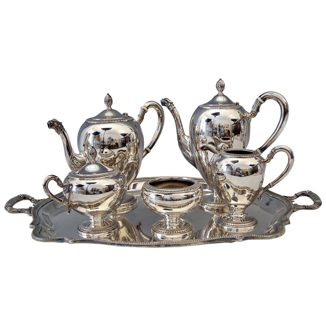 Camusso Peruvian Silver 925 Tea Set Platter at 1stDibs | camusso silver ...