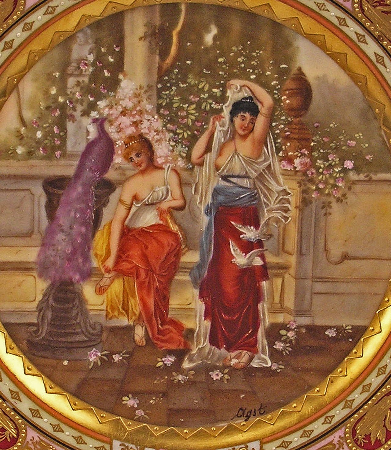 Plate Royal Vienna Porcelain Manufactory The Spring Vintage made c ...