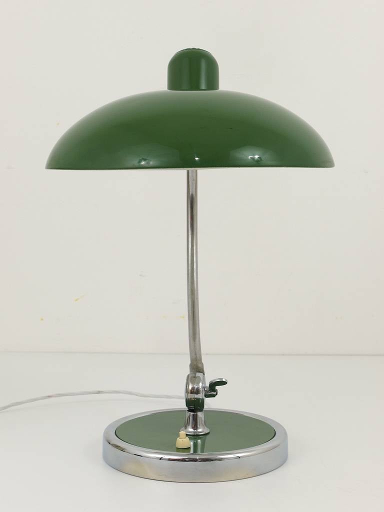Green Christian Dell Bauhaus Desk Lamp for Kaiser Idell Luxus President at 1stDibs