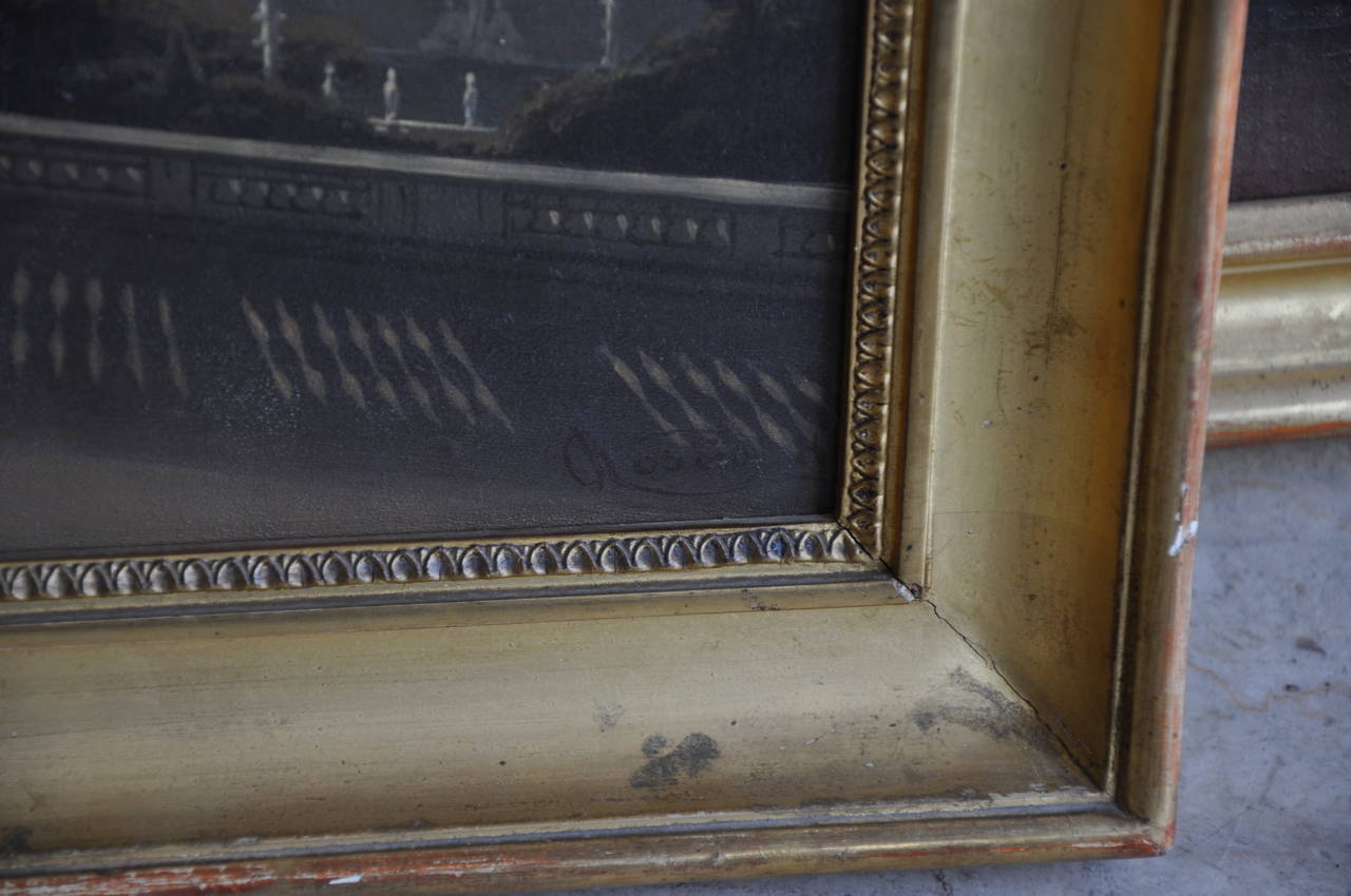 Domenico Roscio Painting, "a View of Rome from Pincio" For Sale at 1stDibs