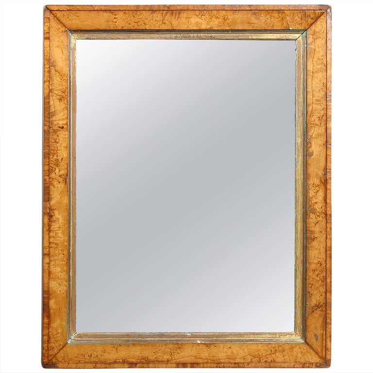 Maple Framed Mirror For Sale at 1stDibs