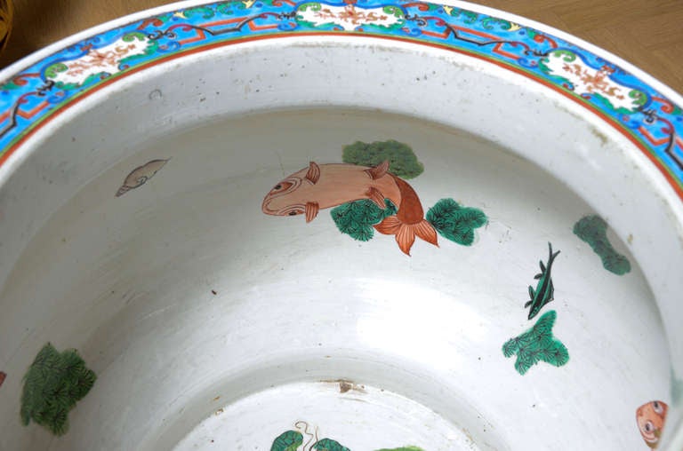 Fish Porcelain Basin For Sale at 1stDibs